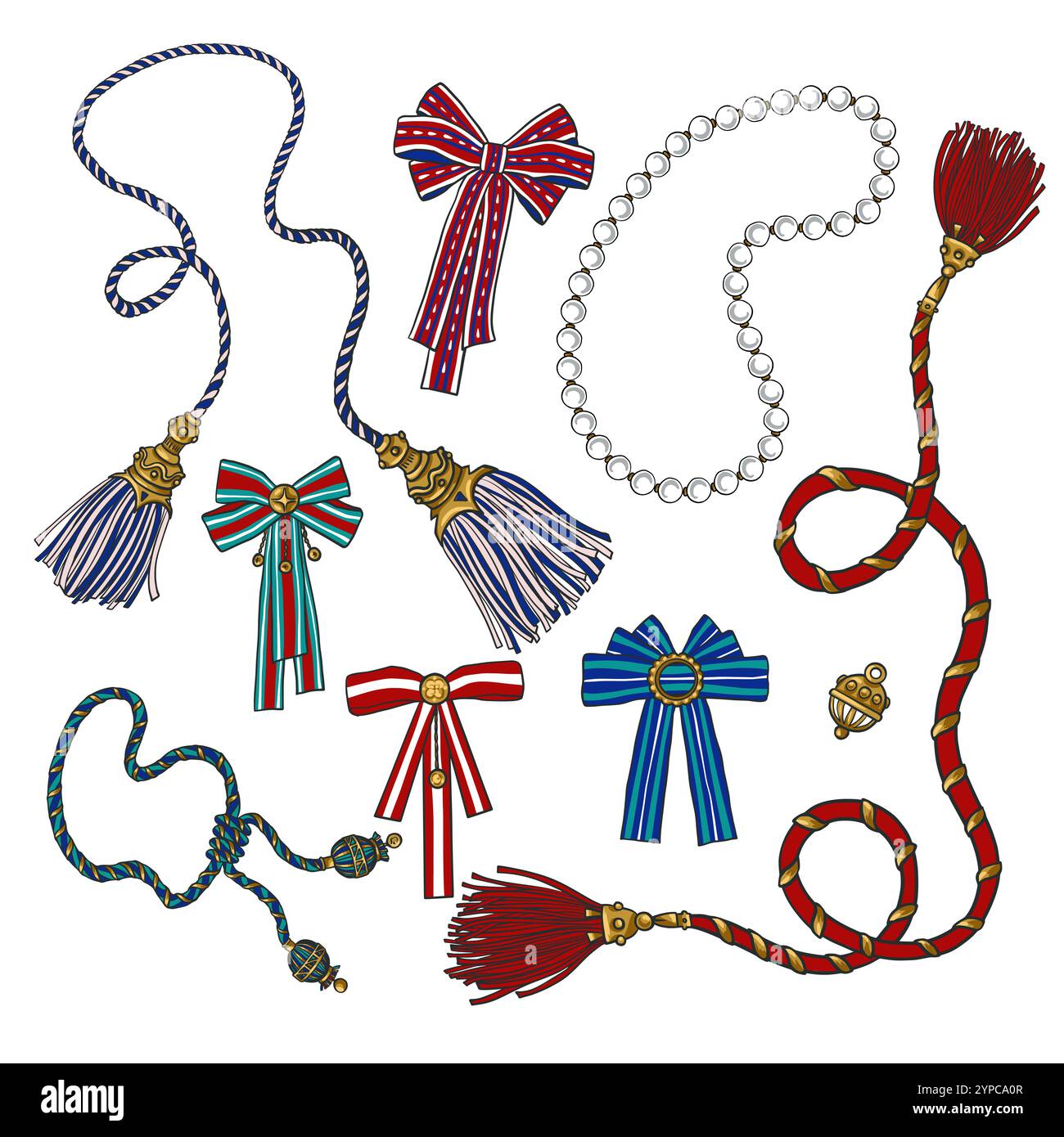 String twine rope red Stock Vector Images - Alamy