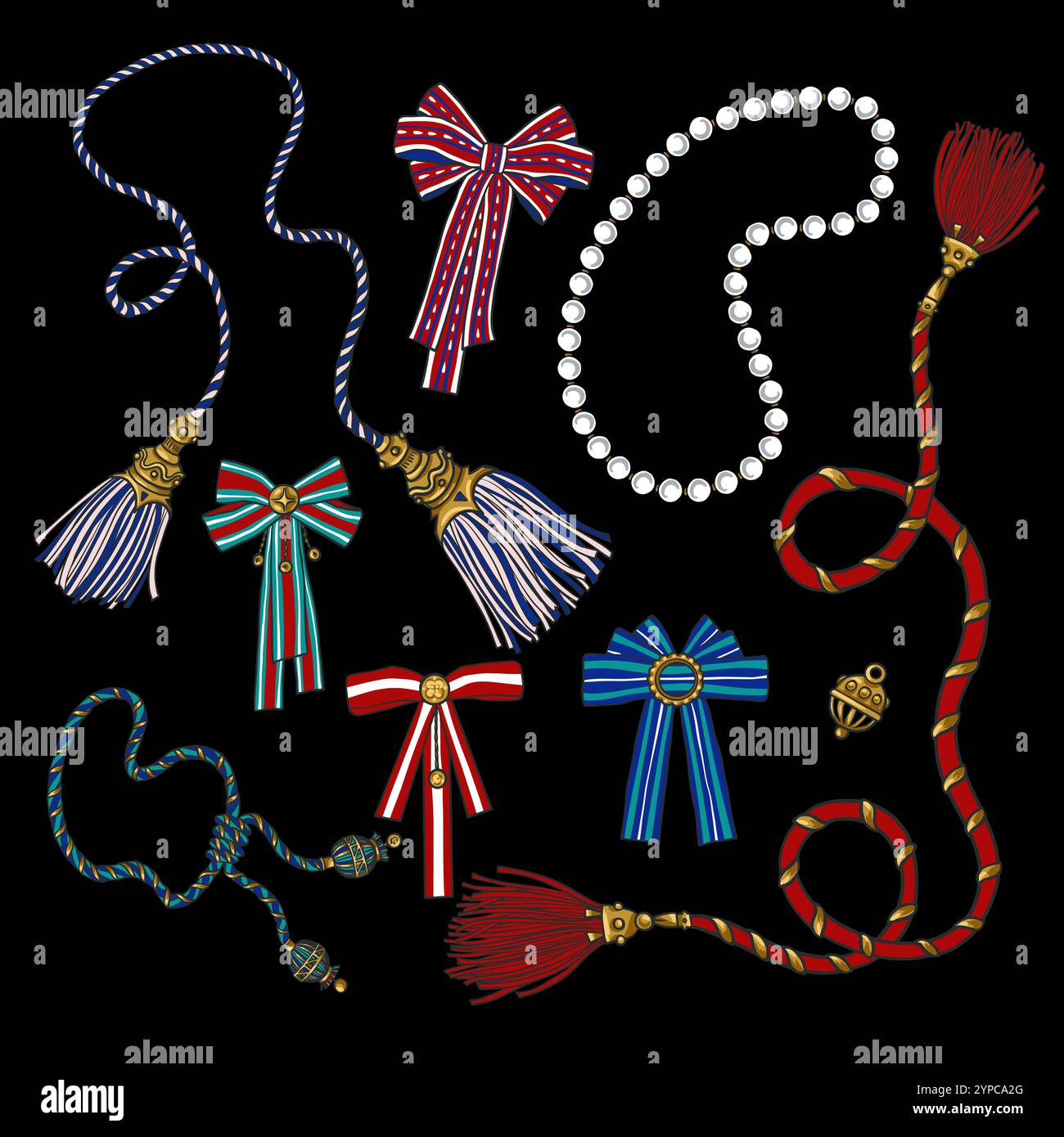 String twine rope red Stock Vector Images - Alamy