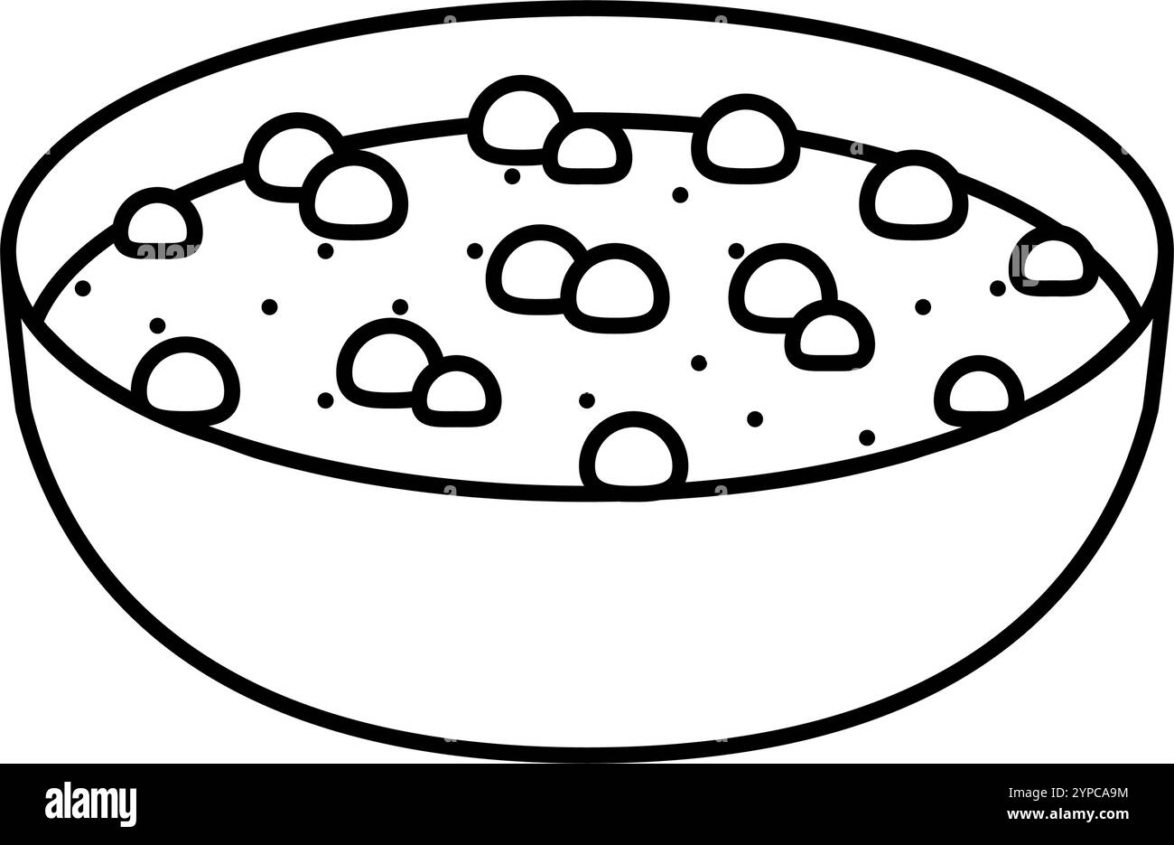 chana masala indian cuisine line icon vector illustration Stock Vector ...