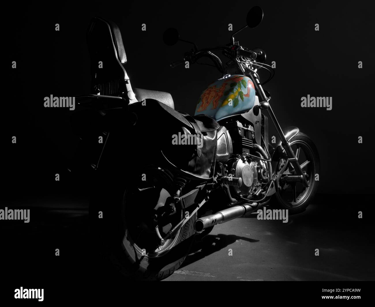 Chopper motorcycle on highway hi-res stock photography and images - Alamy
