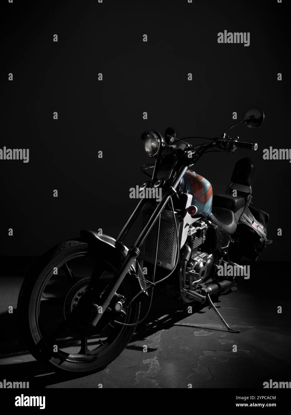Chopper motorcycle on highway hi-res stock photography and images - Alamy