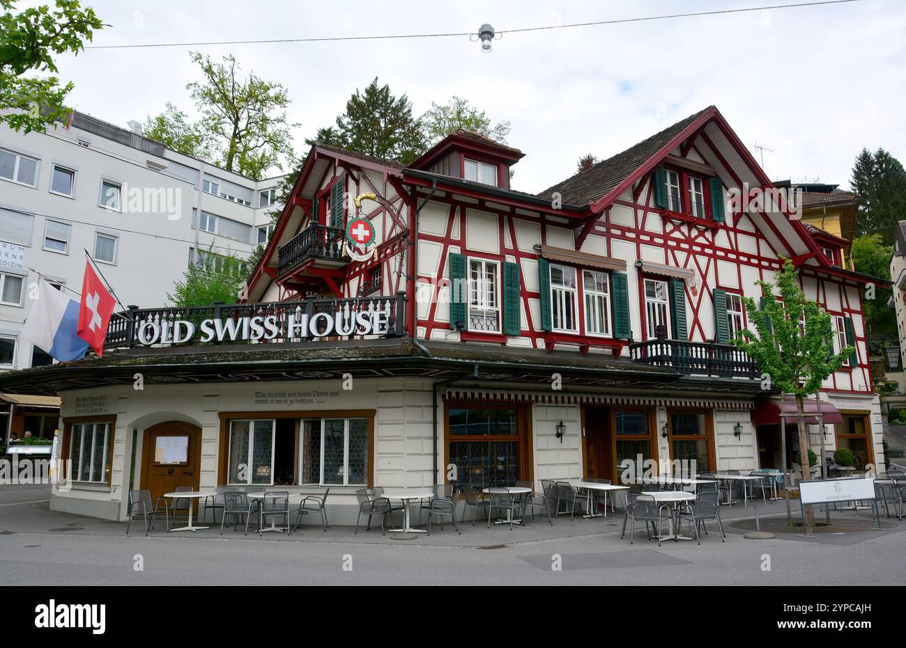 Restaurant old swiss house hi-res stock photography and images - Alamy