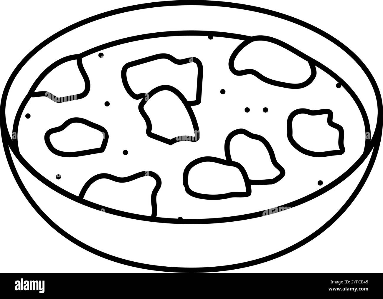 aloo gobi indian cuisine line icon vector illustration Stock Vector ...