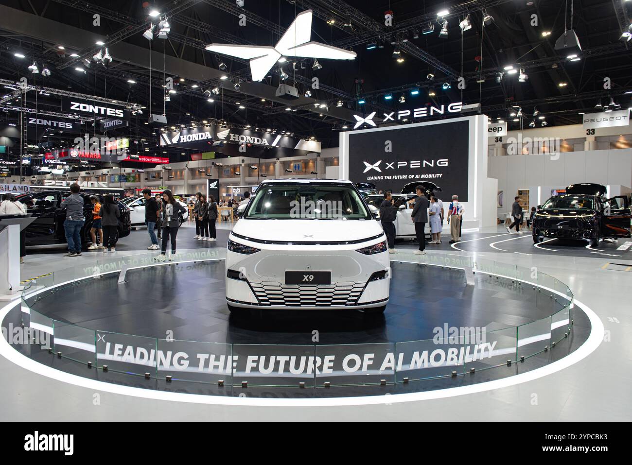 XPENG car are displayed at The 41th Thailand International Motor Expo ...