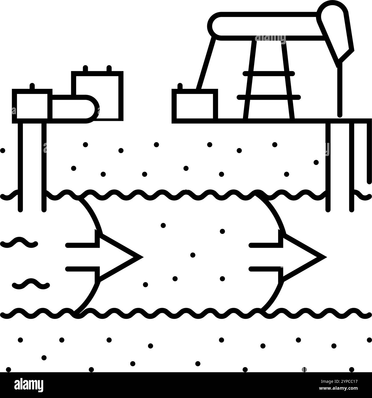 enhanced recovery eor line icon vector illustration Stock Vector Image ...