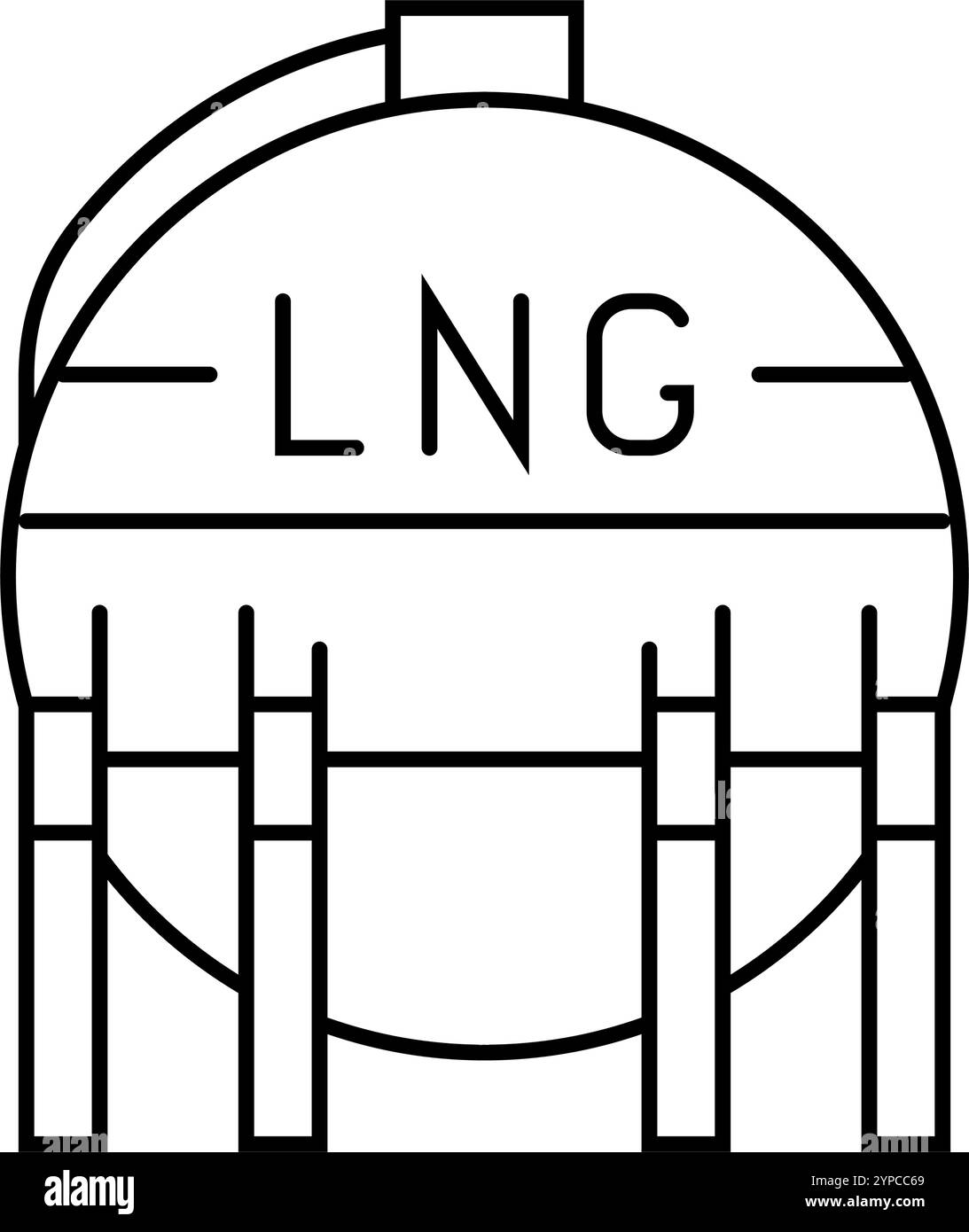 liquefied natural gas lng line icon vector illustration Stock Vector Image & Art - Alamy