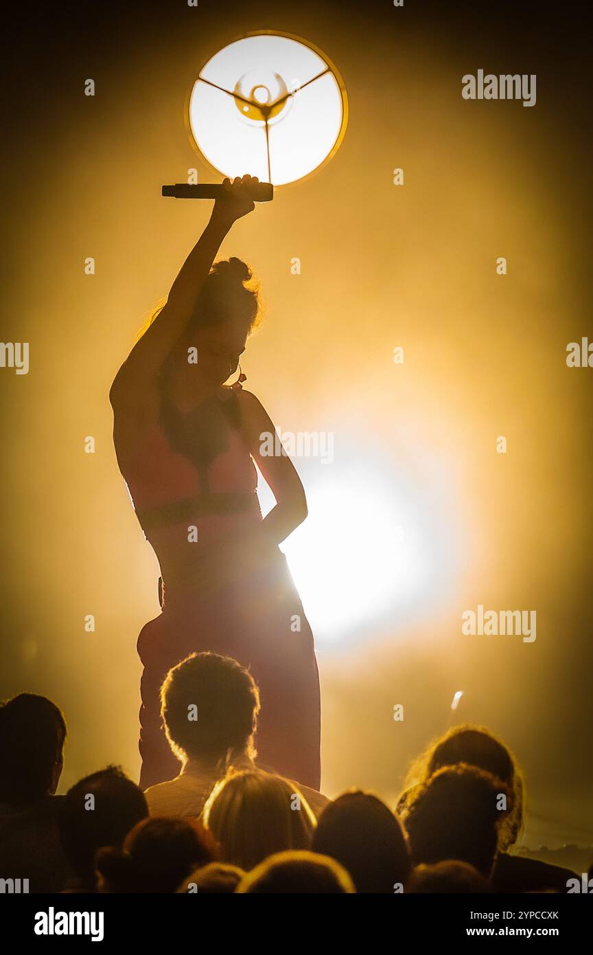 The band Berge live on stage Rocco Horn and Marianne Neumann Stock ...