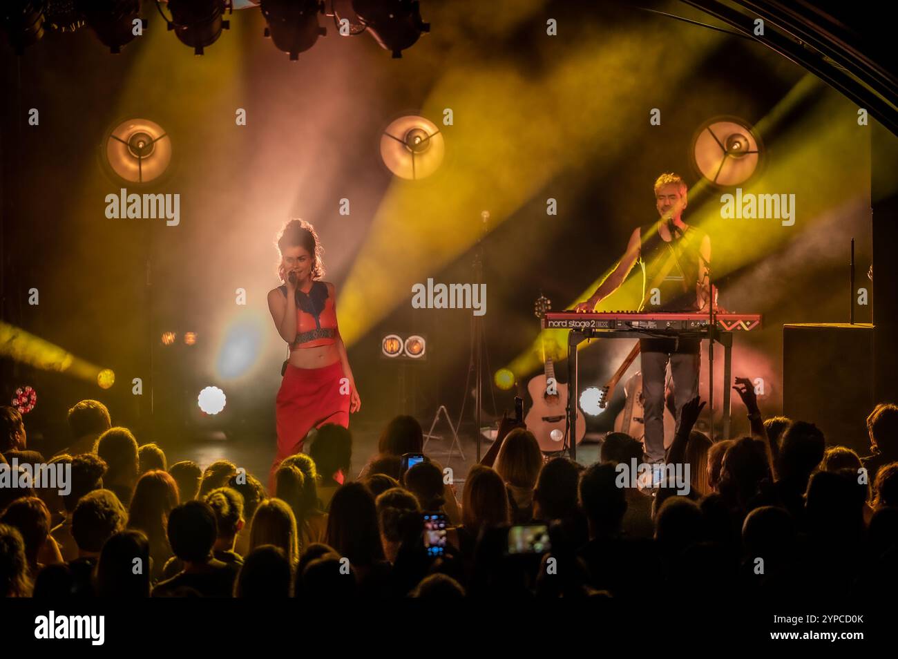 The band Berge live on stage Rocco Horn and Marianne Neumann Stock ...