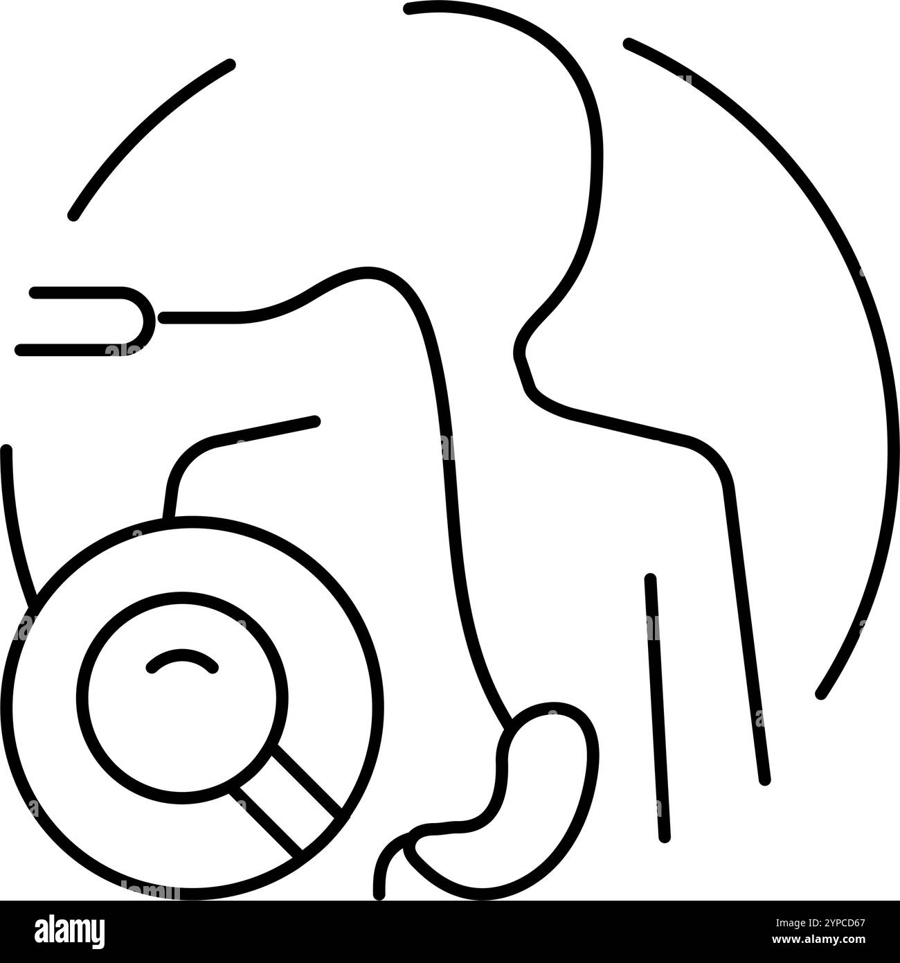 endoscopy surgery doctor line icon vector illustration Stock Vector ...