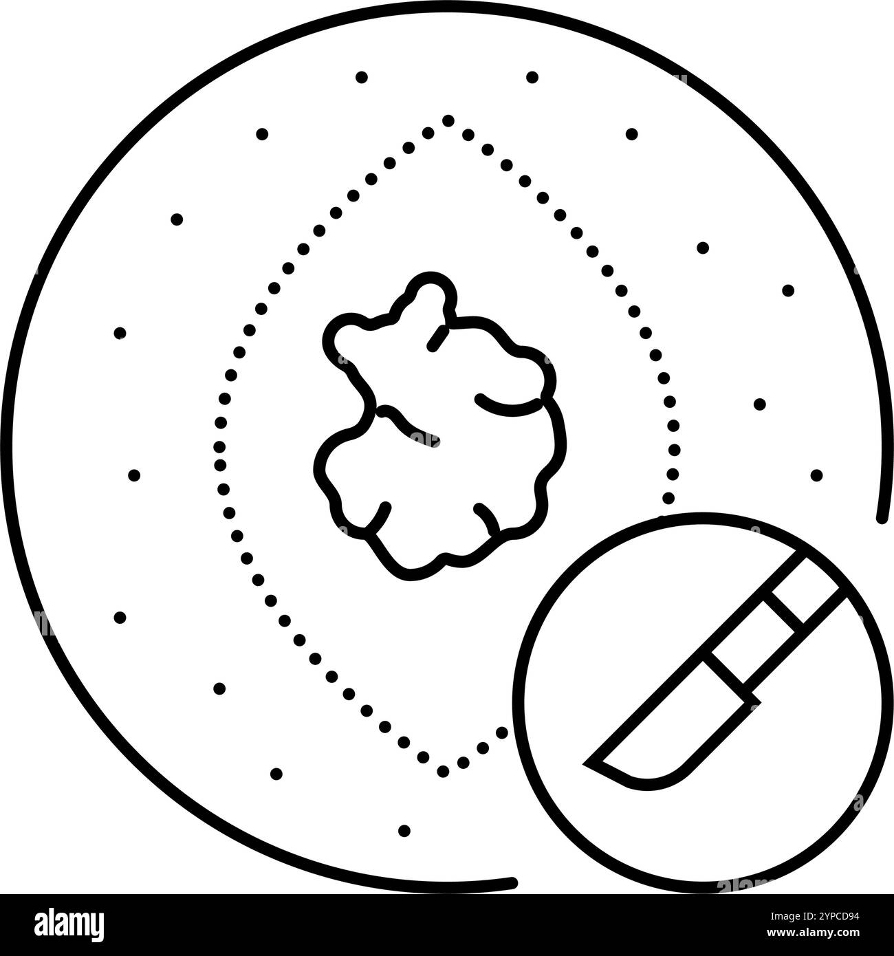 excision surgery doctor line icon vector illustration Stock Vector ...