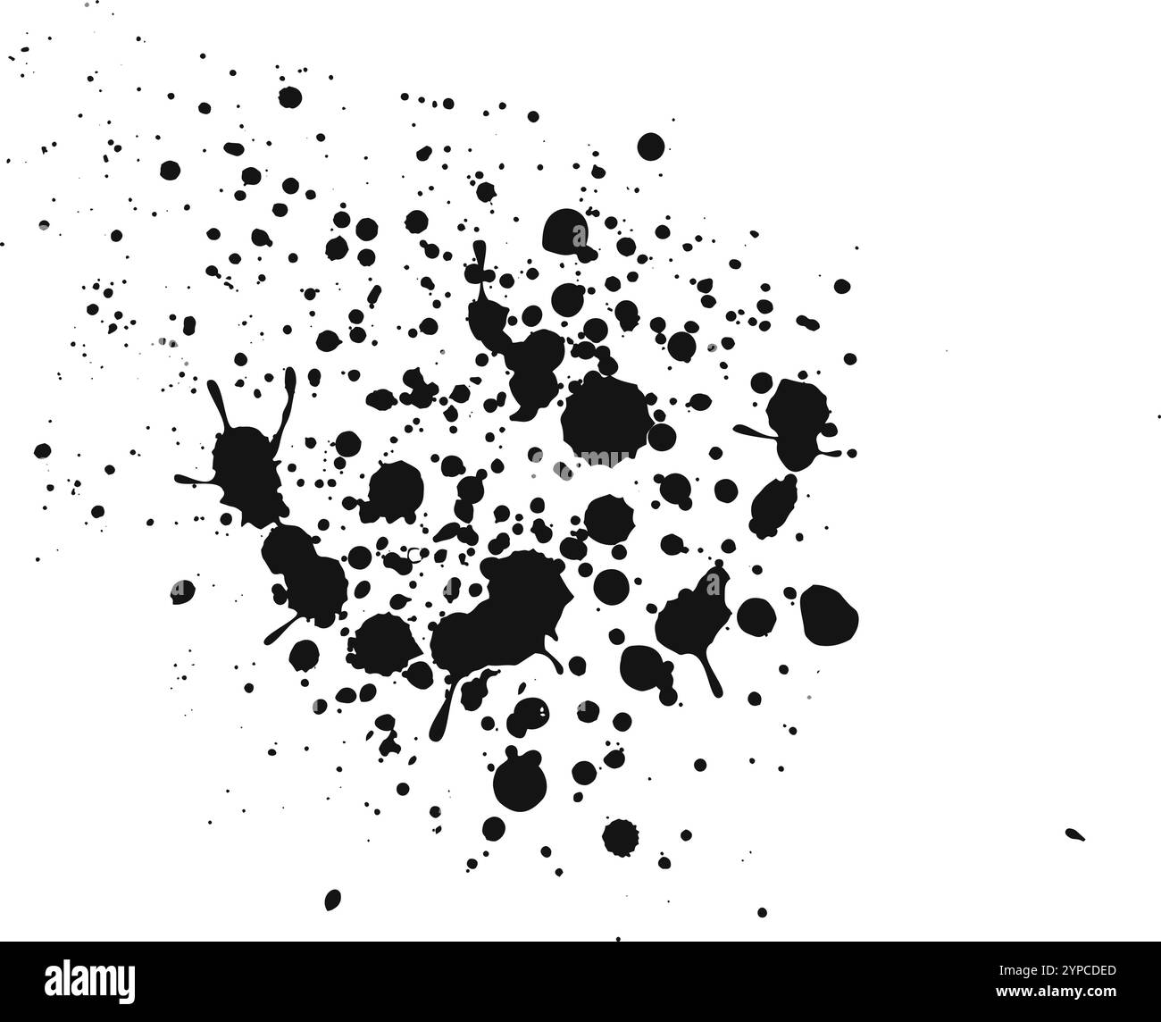 Splatters dripping black ink hi-res stock photography and images - Alamy