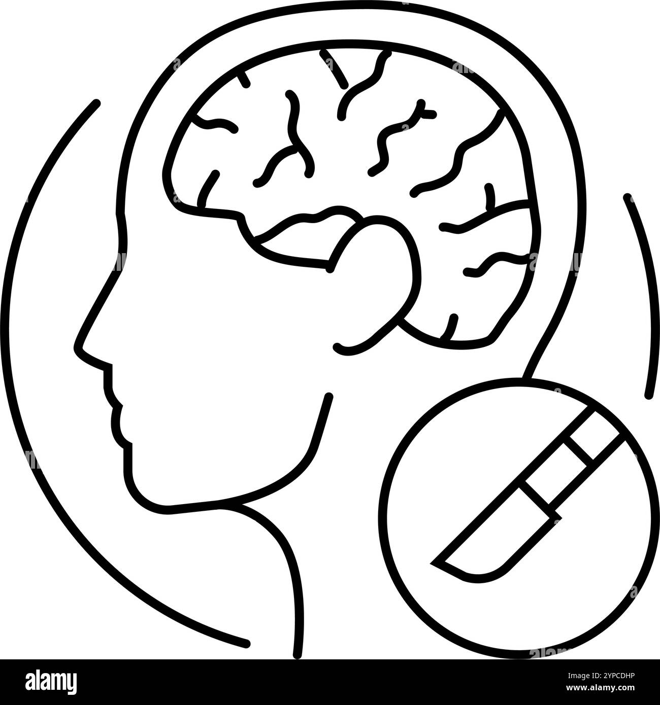 neurosurgery surgery hospital line icon vector illustration Stock ...