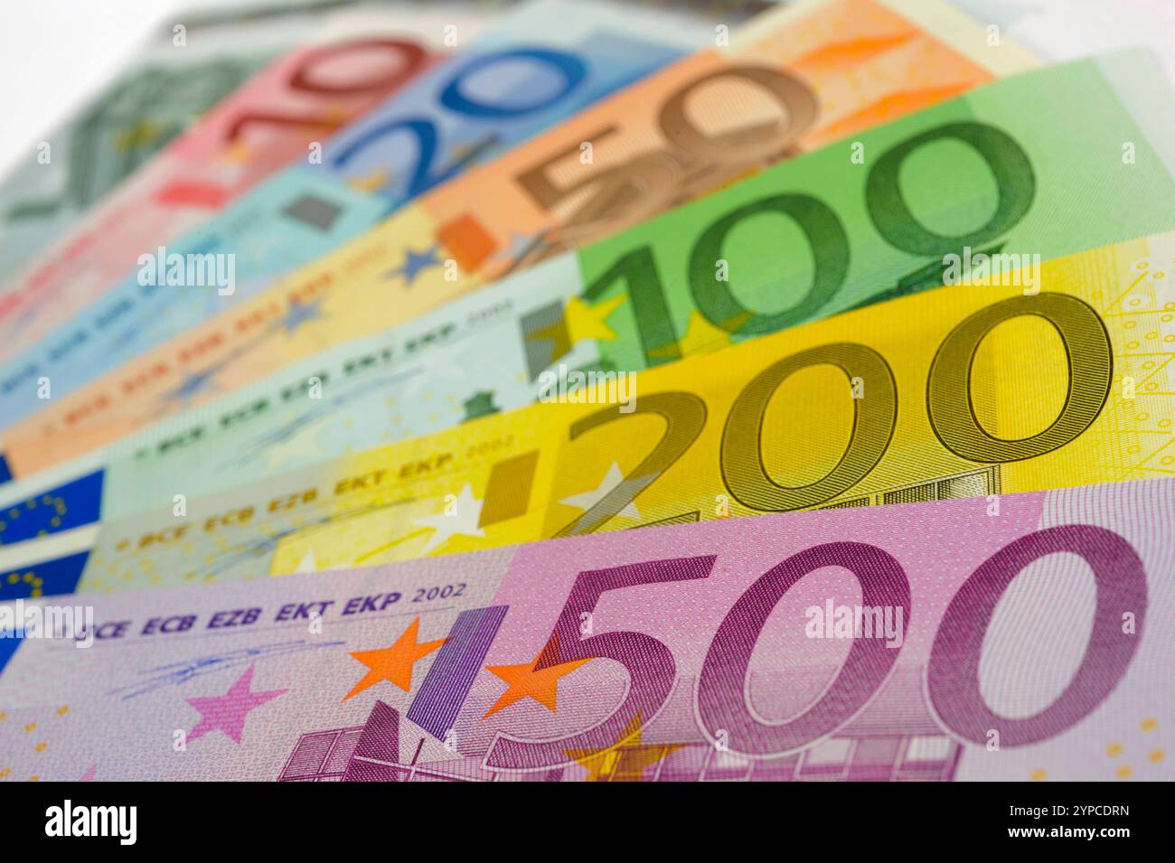 Euroscheine als Bargeld Euroscheine als Bargeld im Geldfächer *** Euro ...
