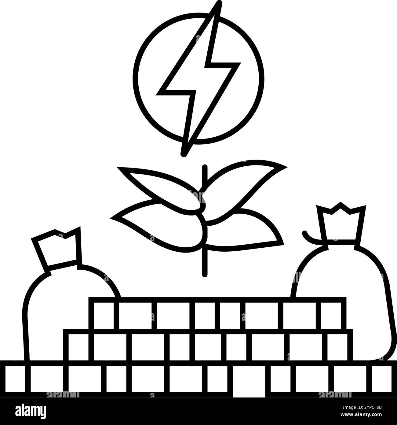 green investment energy policy line icon vector illustration Stock ...