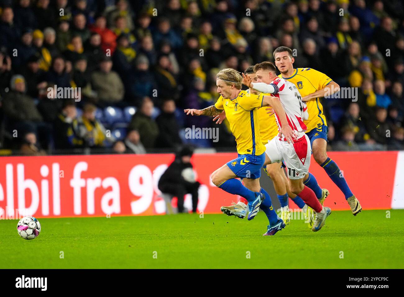 Broendby, Denmark. 29th Nov, 2024. Broendby IF moeder AaB i Superligaen ...