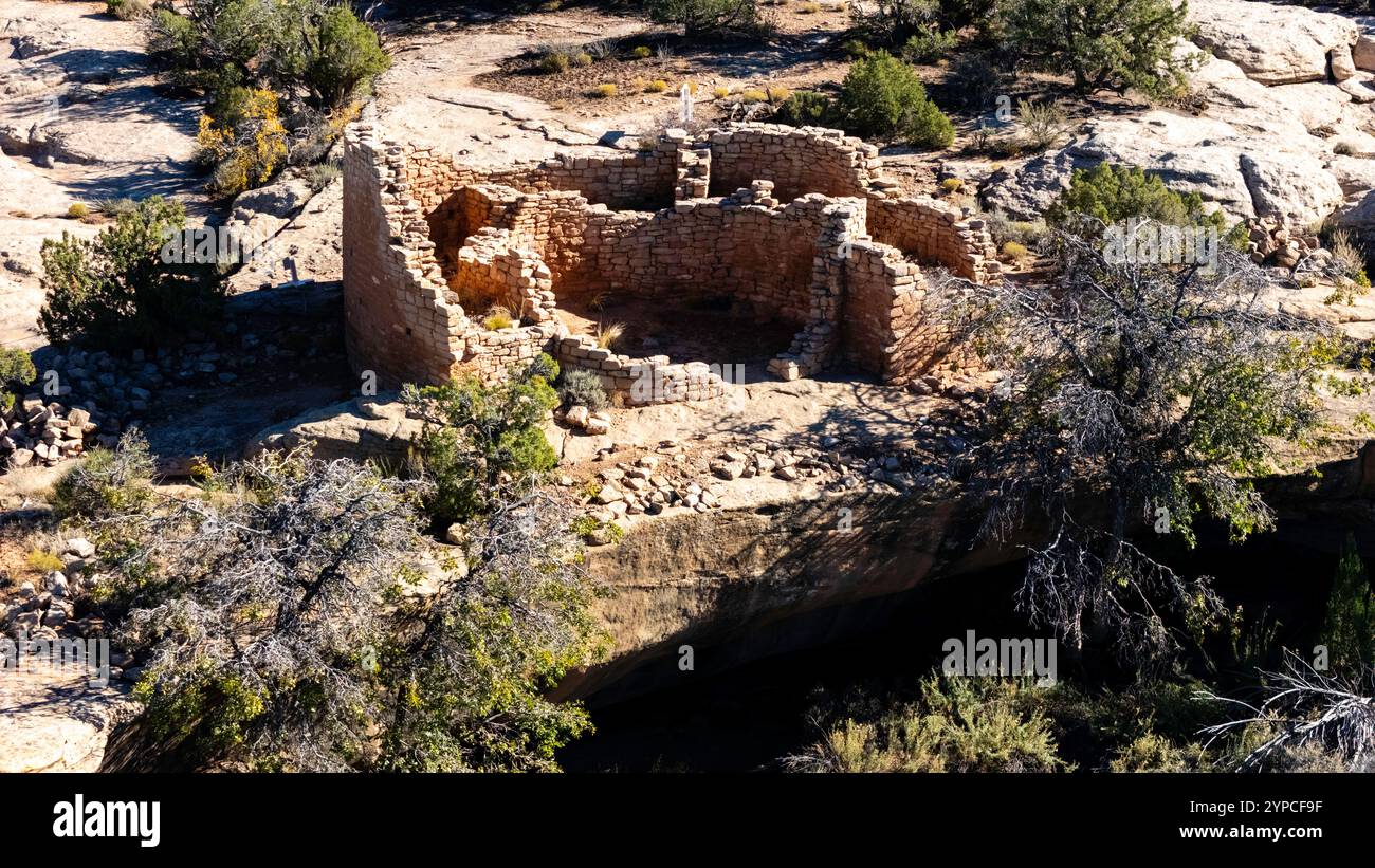 Aerial photograph of Horseshoe House at the Horseshoe Canyon Unit of ...