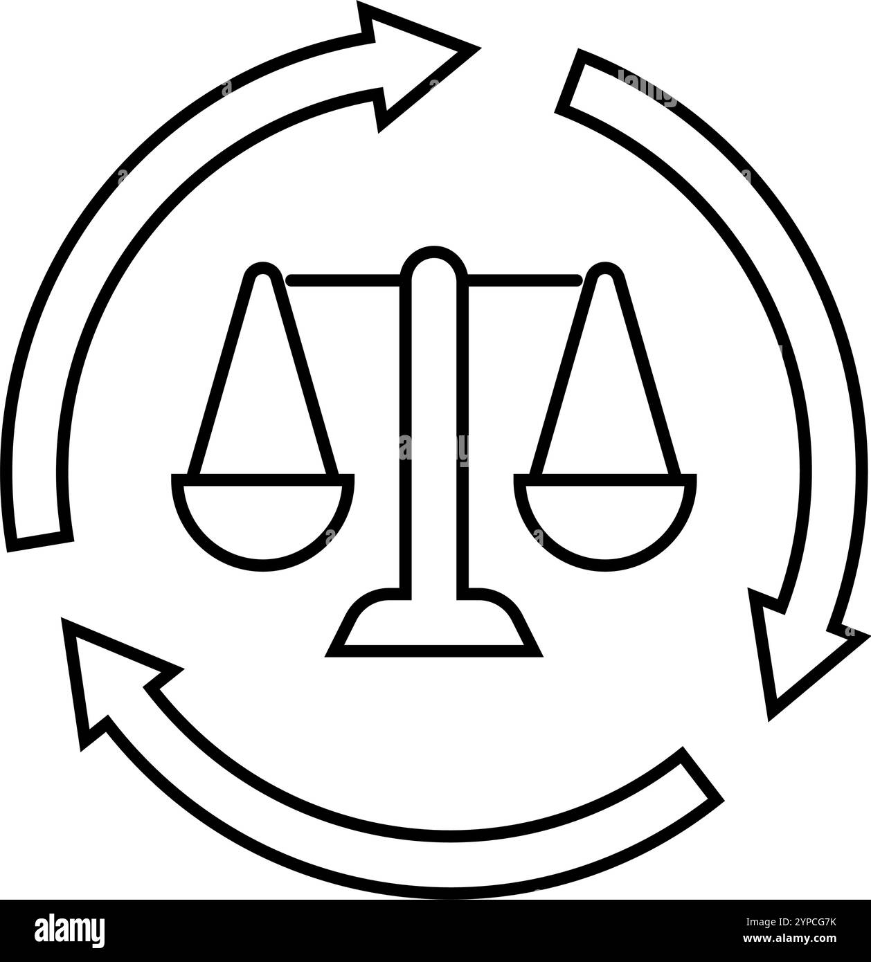 environmental impact assessments line icon vector illustration Stock ...