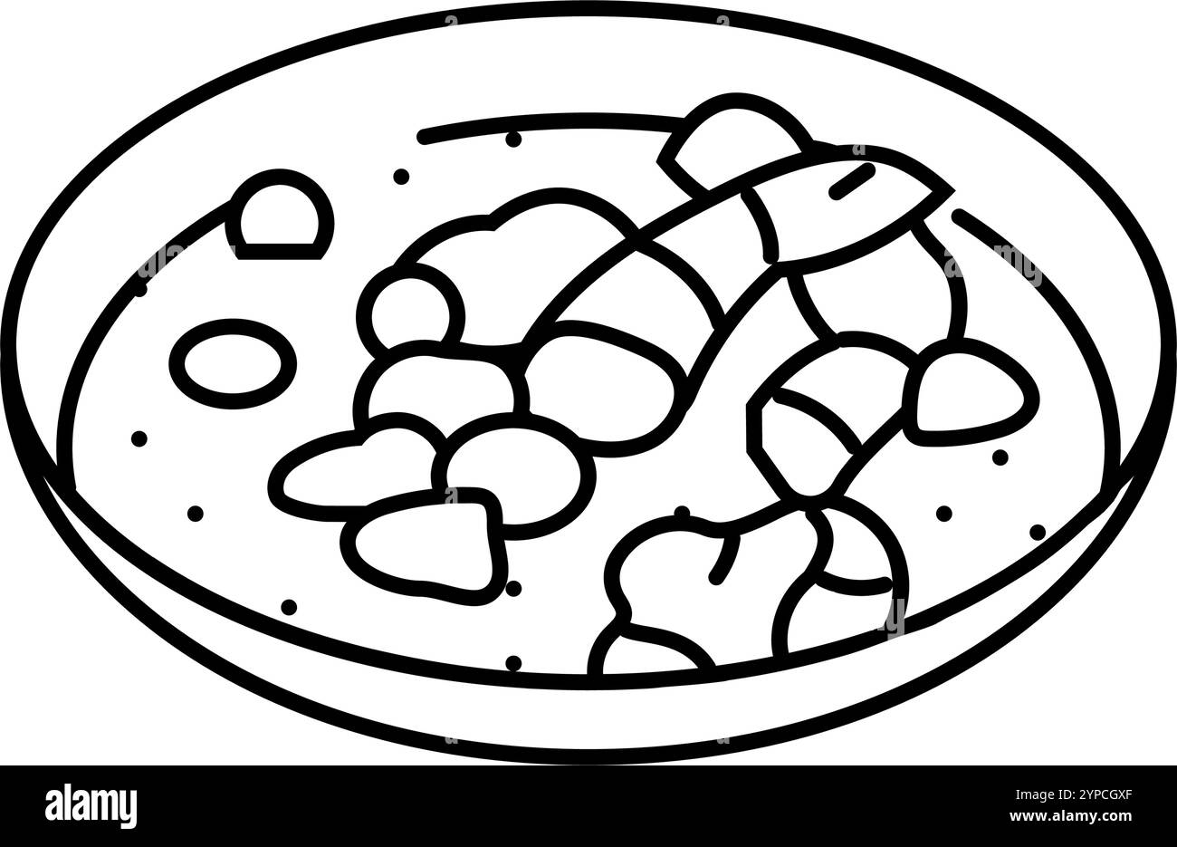 crab cake sea cuisine line icon vector illustration Stock Vector Image ...