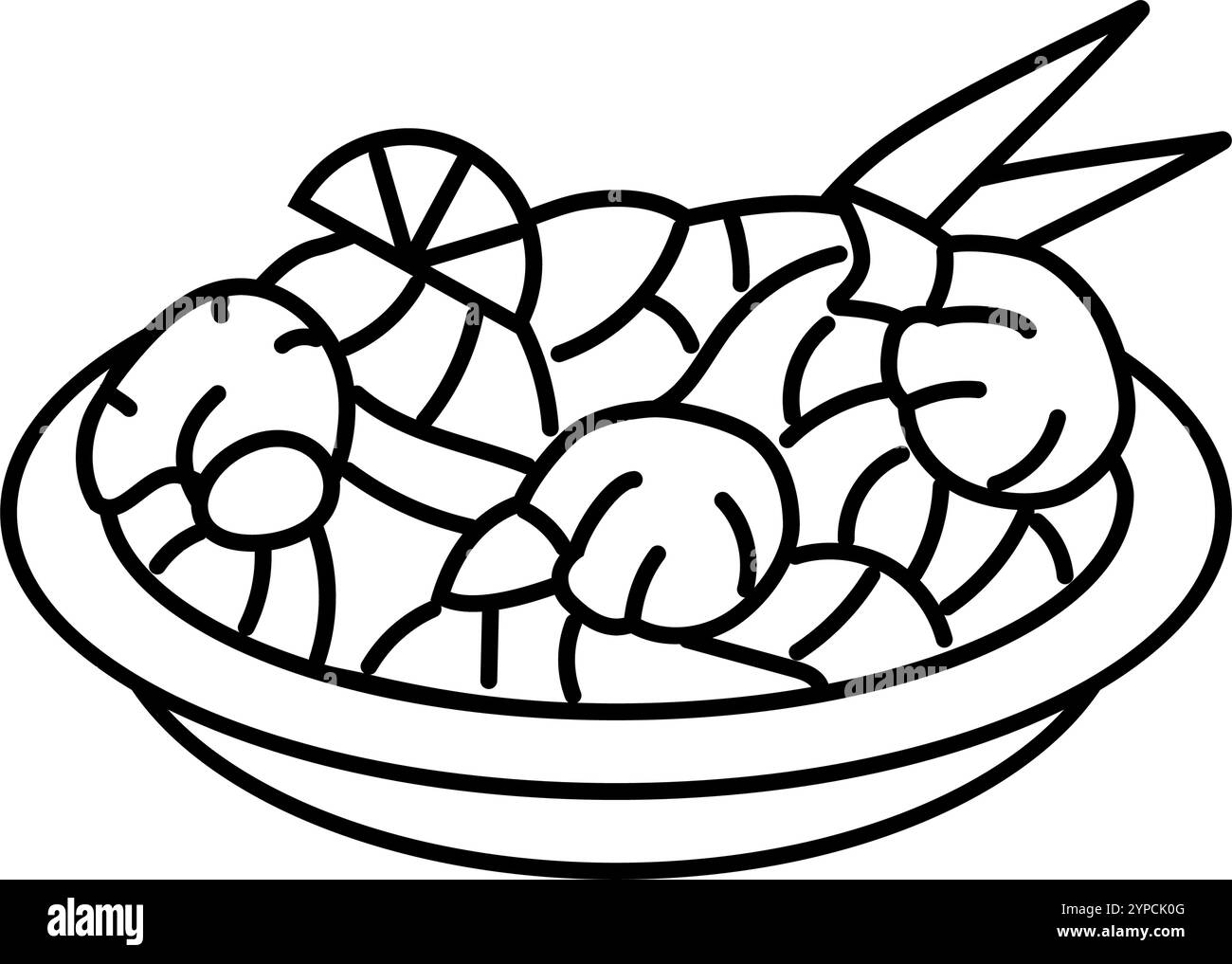 Top view plate exotic Black and White Stock Photos & Images - Alamy