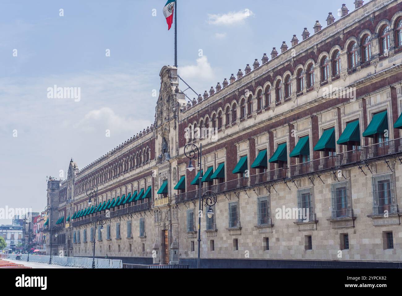 Beautiful building in the central square of Mexico City. Historic ...
