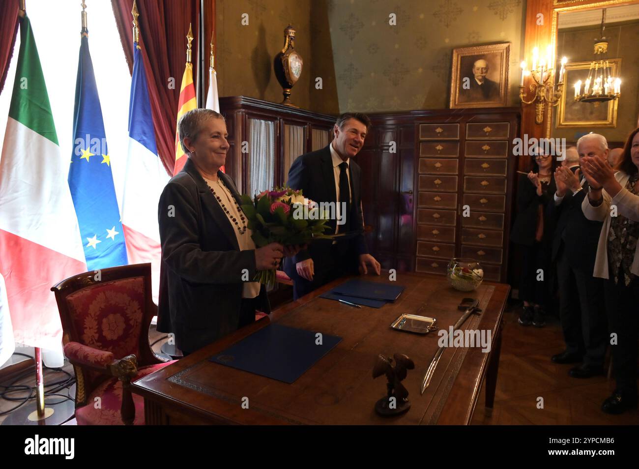Nice, France - November 29th 2024 The Signature of the Cross-Border ...