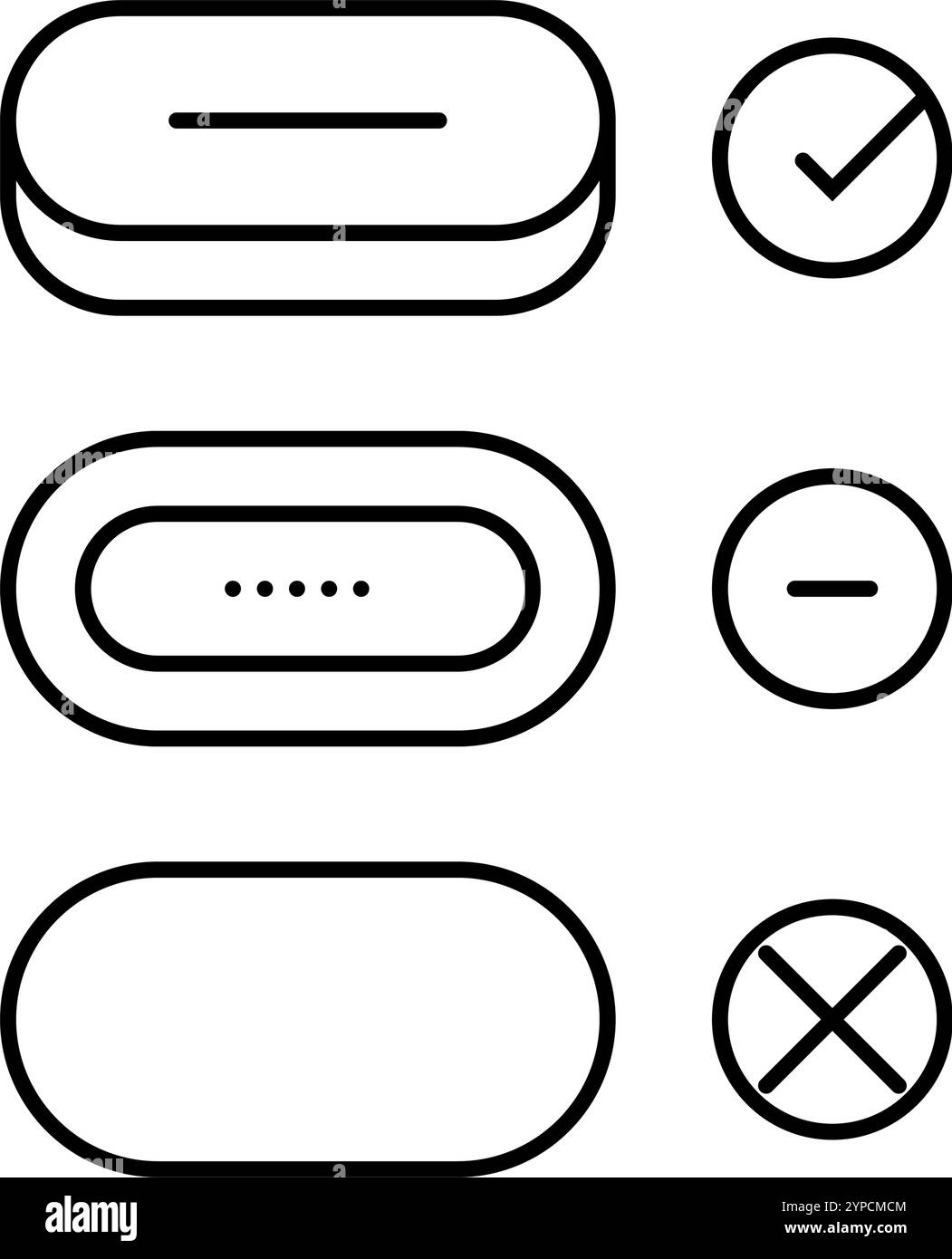 progressive disclosure line icon vector illustration Stock Vector Image ...