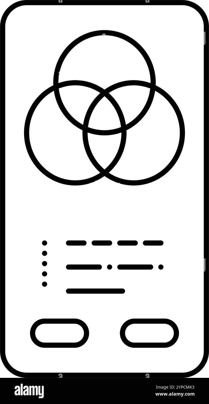 color theory ux ui design line icon vector illustration Stock Vector Image & Art - Alamy