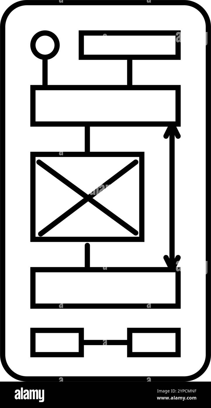 white space ux ui design line icon vector illustration Stock Vector Image & Art - Alamy