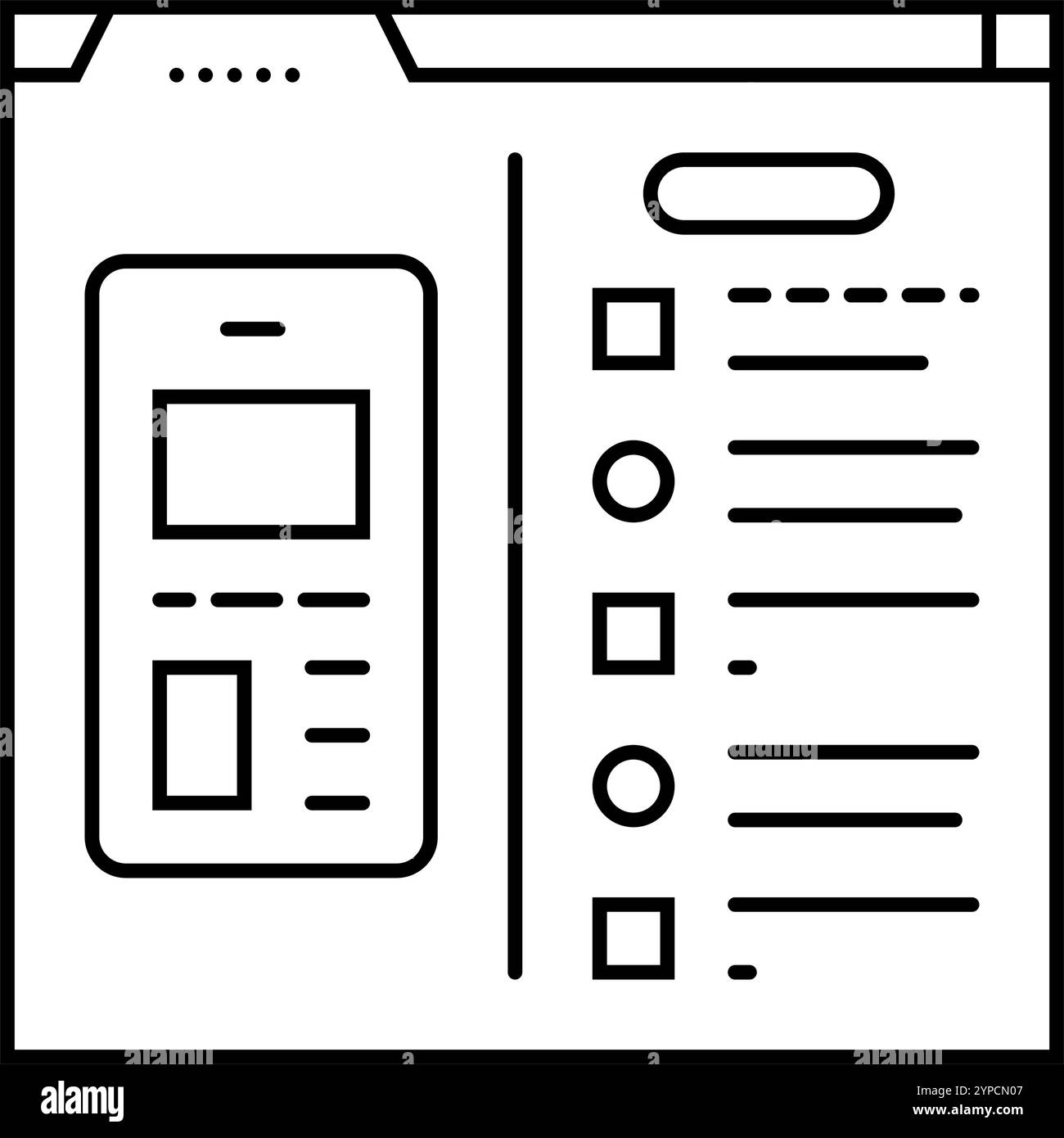 color accessibility ux ui design line icon vector illustration Stock Vector Image & Art - Alamy