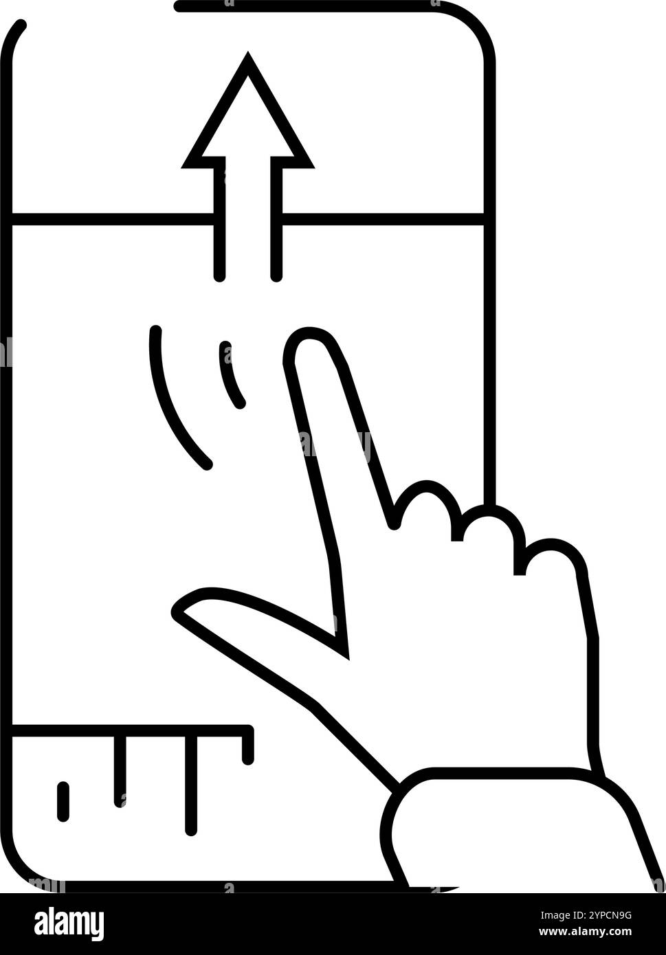 scroll hijacking ux ui design line icon vector illustration Stock Vector Image & Art - Alamy