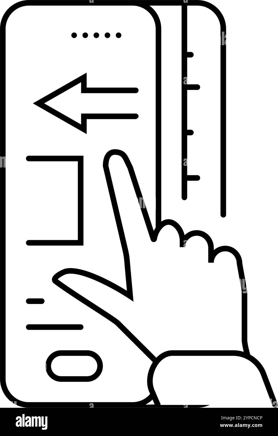 ui animation ux ui design line icon vector illustration Stock Vector Image & Art - Alamy