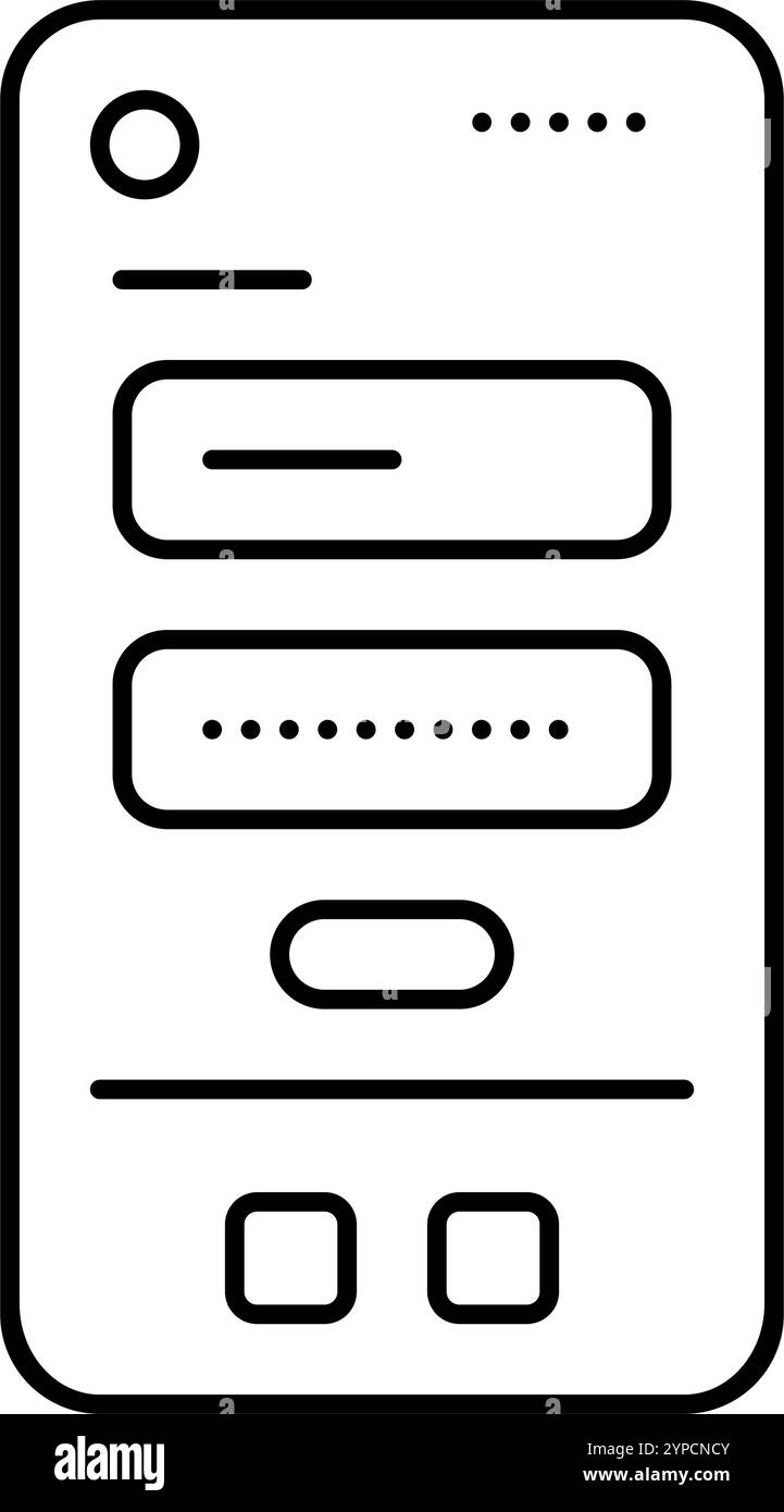 offboarding ux ui design line icon vector illustration Stock Vector Image & Art - Alamy
