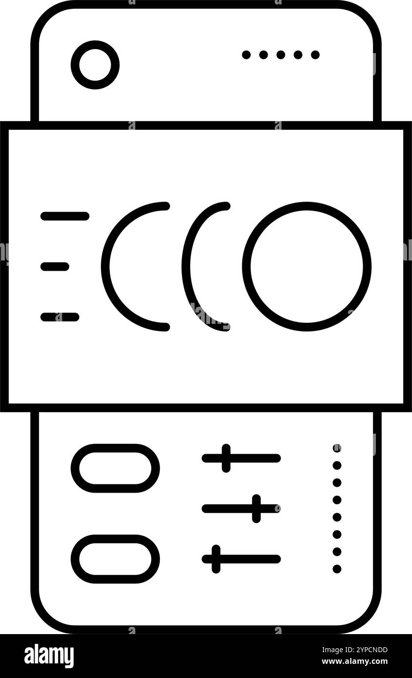 motion design ux ui design line icon vector illustration Stock Vector Image & Art - Alamy