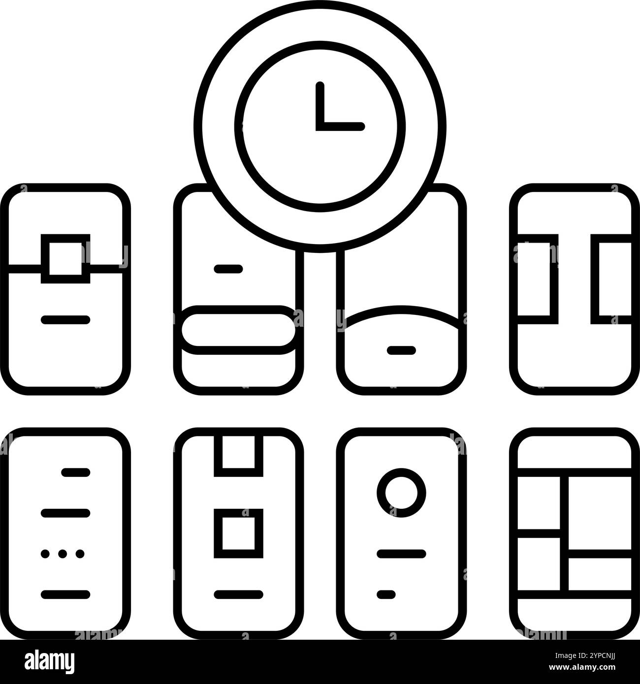 design sprint ux ui line icon vector illustration Stock Vector Image ...