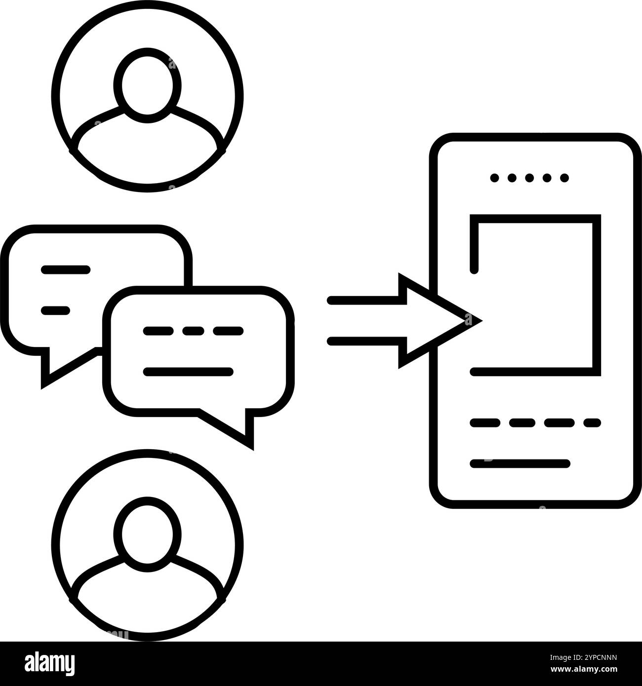 design critique ux ui line icon vector illustration Stock Vector Image ...