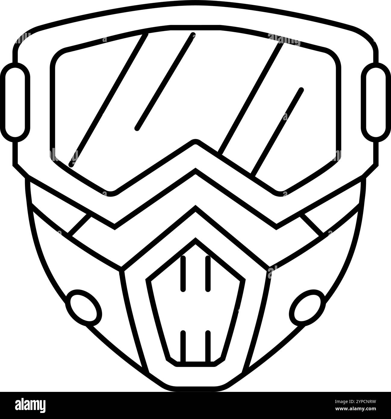 mask paintball game line icon vector illustration Stock Vector Image & Art - Alamy