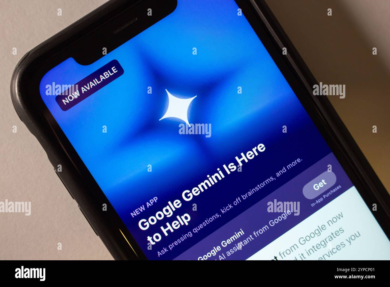 Close-up of a smartphone screen featuring a special showcase page on ...