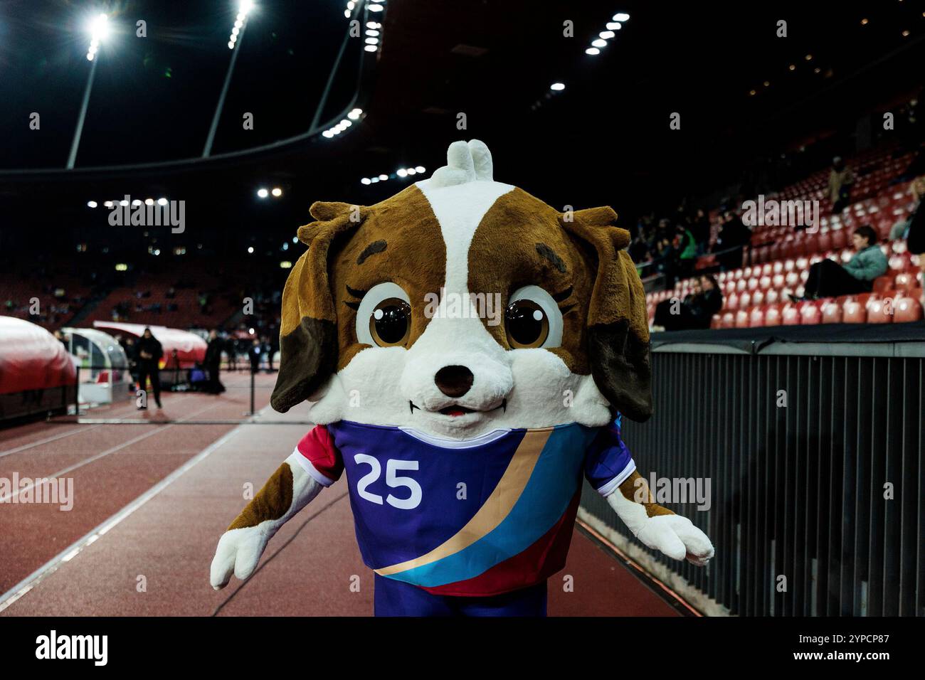 Maskottchens der UEFA Women?s EURO 2025 Maddli Freundschaftsspiel ...