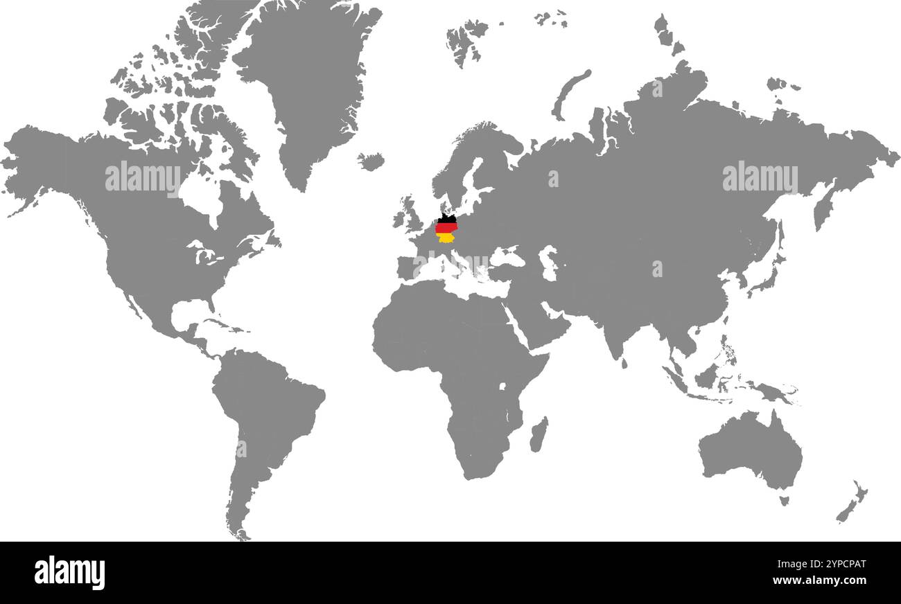 Germany in World Map, World Map, Geographic Map, Germany map, Germany ...