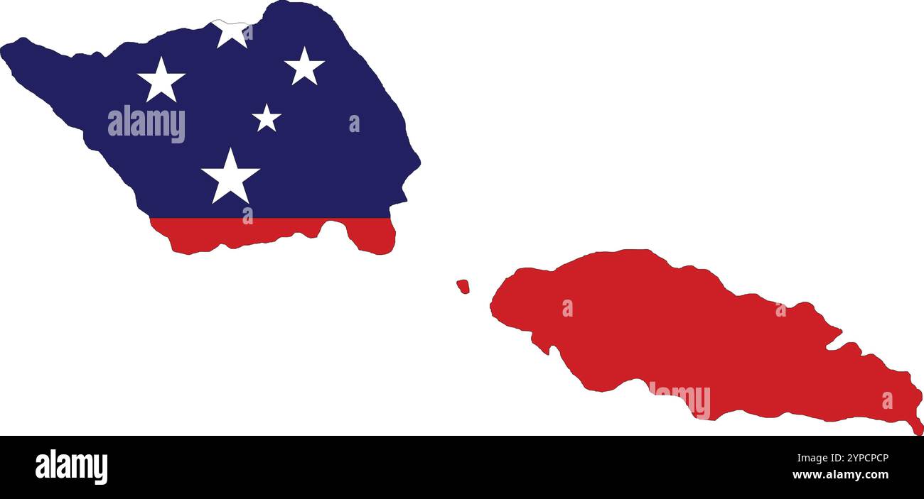 Samoa Flag in Map, Samoa Map with Flag, Nation Flag of Samoa, Samoa map ...