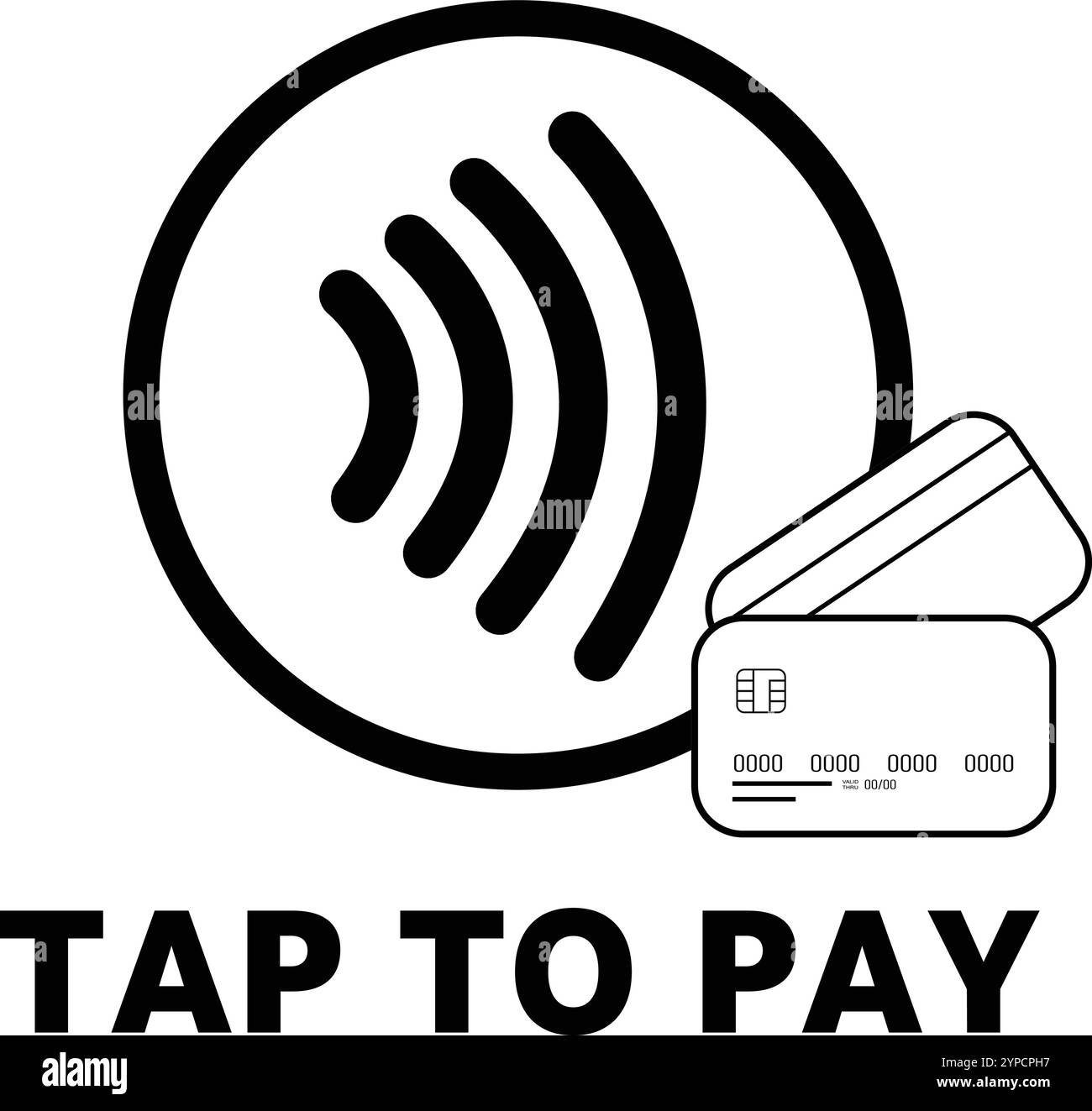 Tap to pay sign, NFC payment icon, Contactless payment, wireless pay ... Tap to pay sign, NFC payment icon, Contactless payment, wireless pay ...