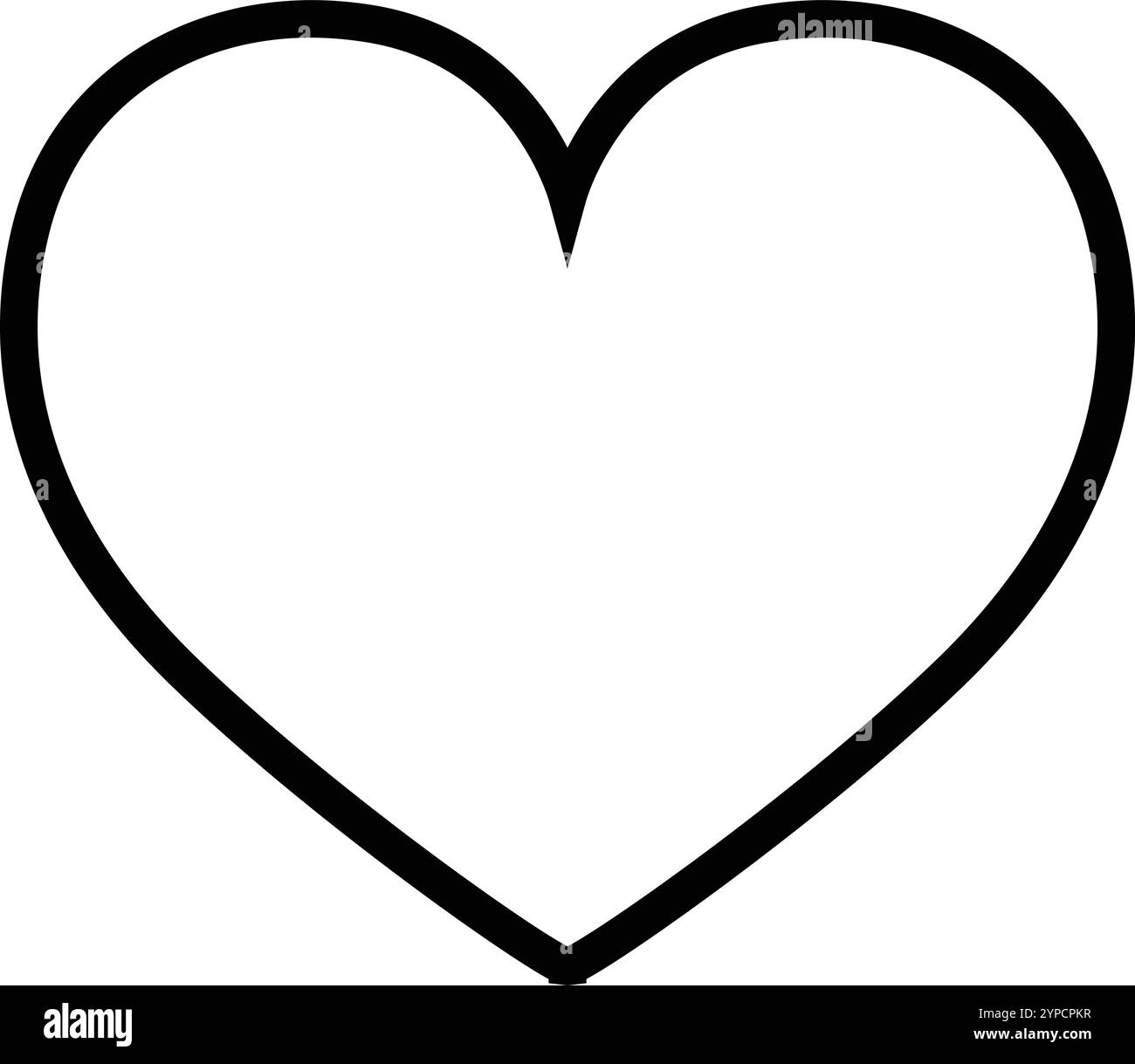 Heart icon set solid Black and White Stock Photos & Images - Alamy