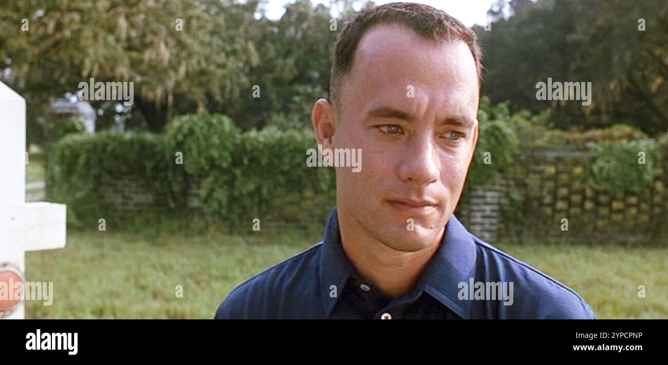 FORREST GUMP 1994 Paramount Pictures film with Tom Hanks as Gump Stock ...