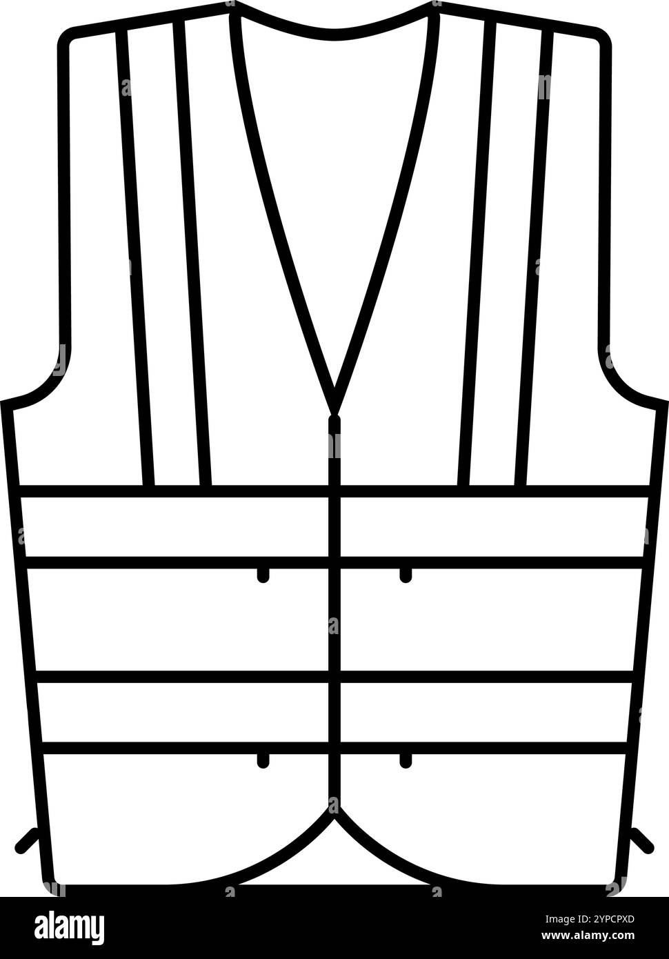 vest ppe protective equipment line icon vector illustration Stock ...