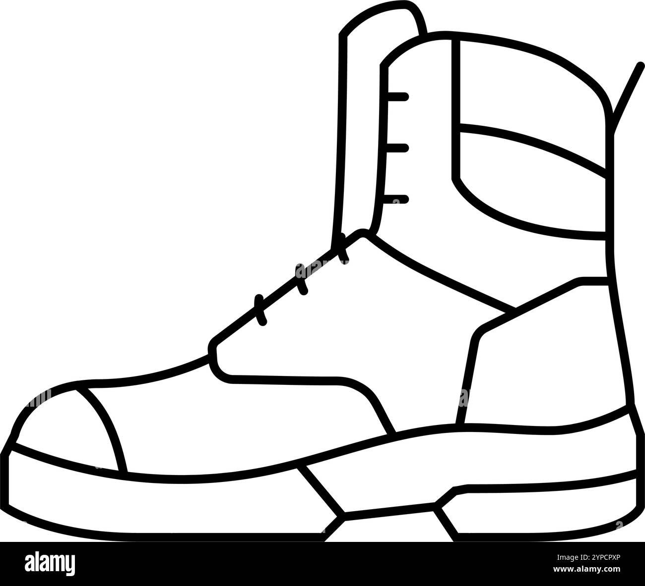 safety boots ppe protective equipment line icon vector illustration ...