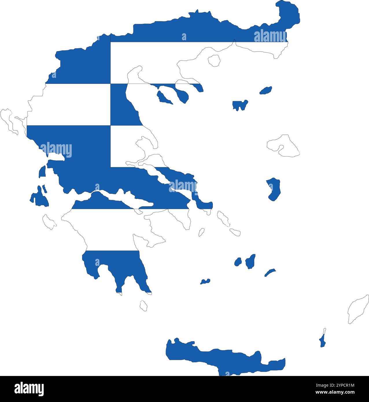 Greece Flag in Map, Greece Map with Flag, Nation Flag of Greece, Greece ...