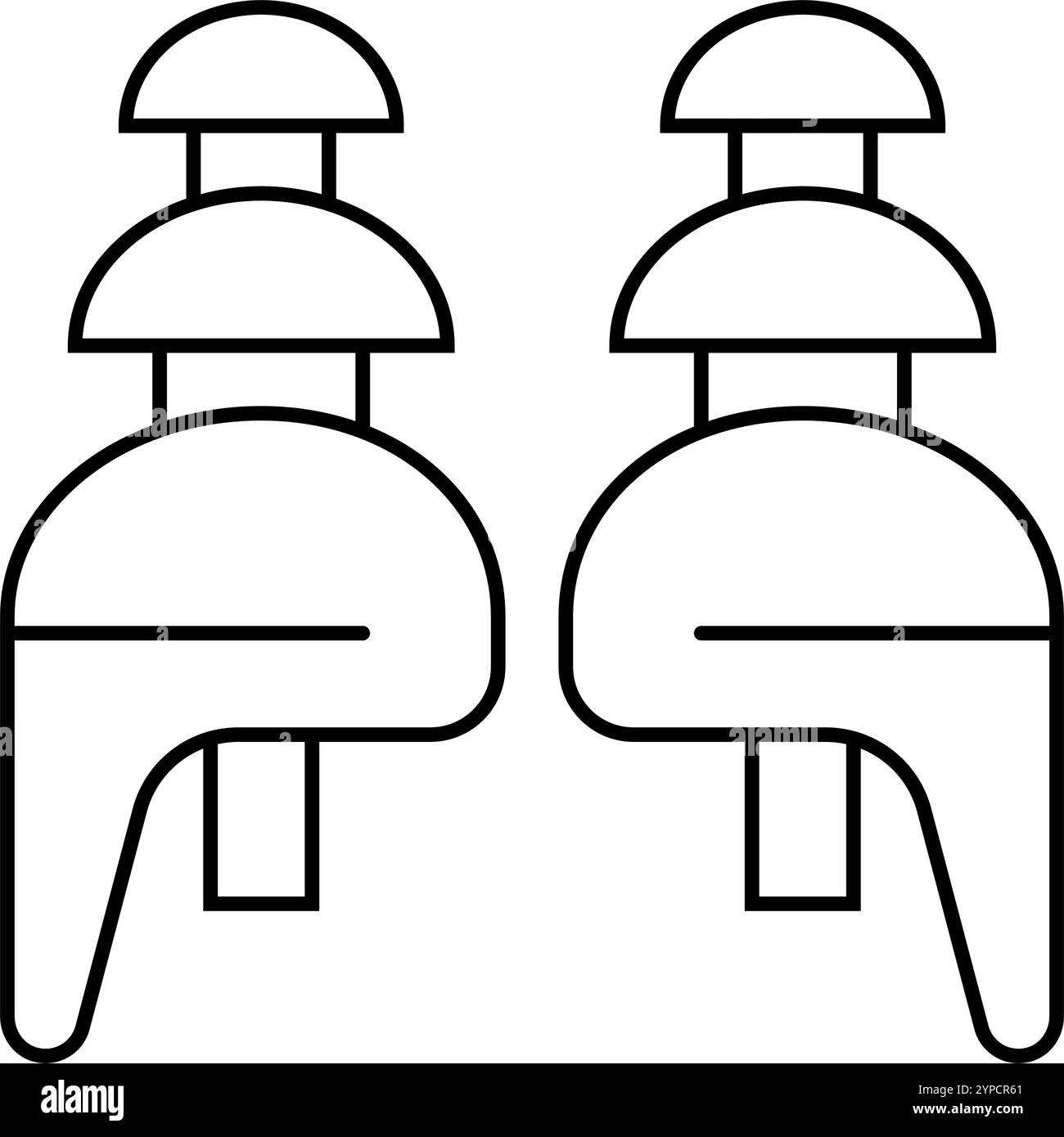 biohazard suit ppe protective equipment line icon vector illustration ...