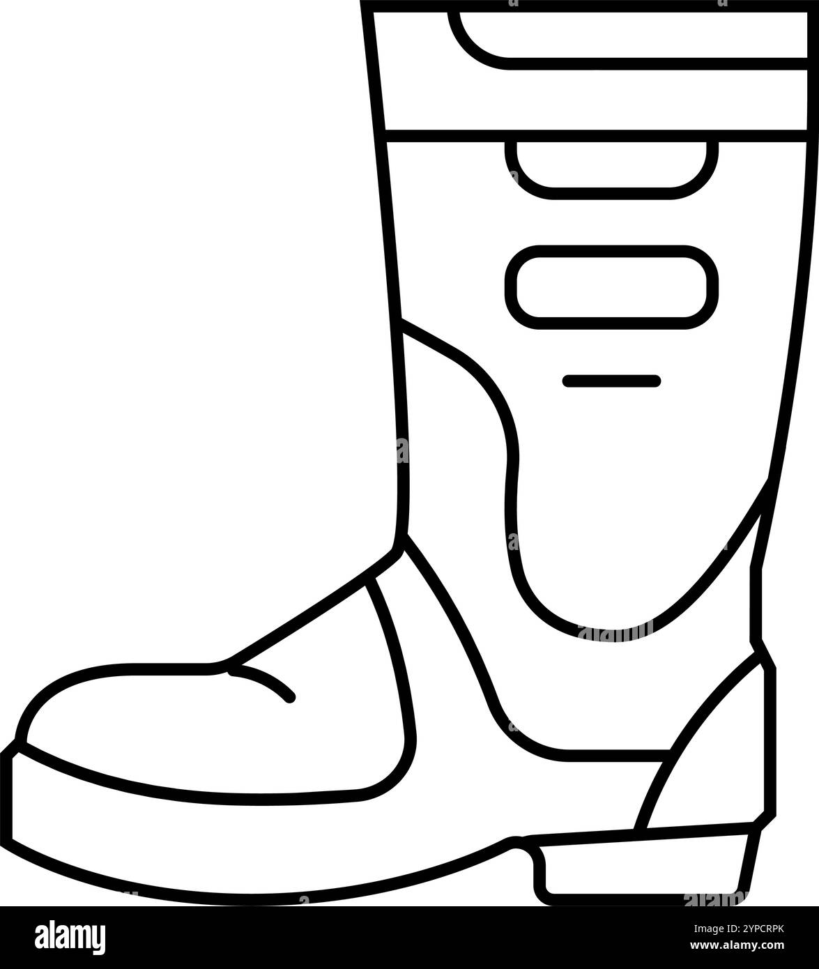 safety shoes ppe protective equipment line icon vector illustration ...