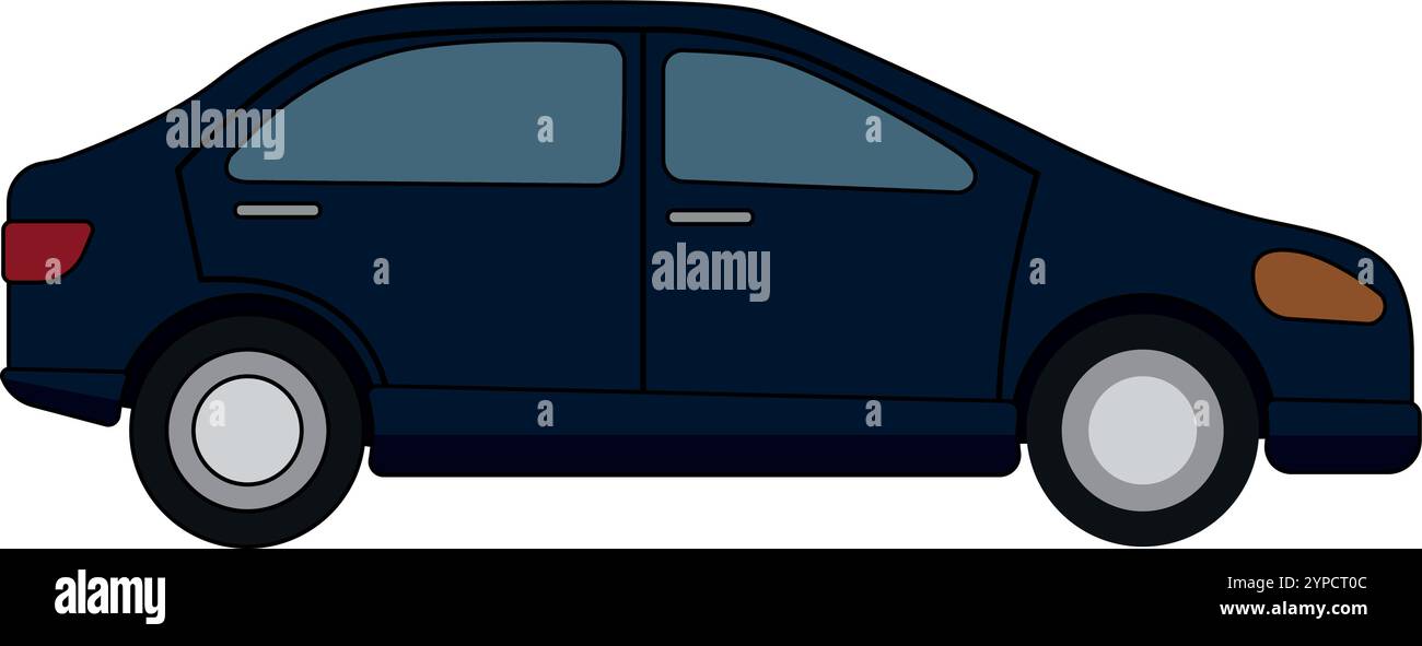 Suzuki Alto small with isolated vector illustration. Simple picture of ...
