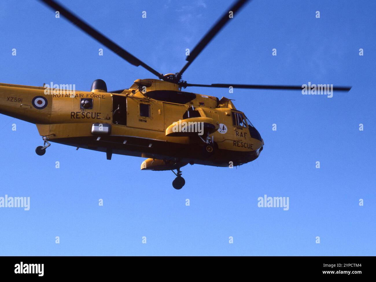 RAF Rescue Helicopter, Scotland, 1981 Stock Photo - Alamy